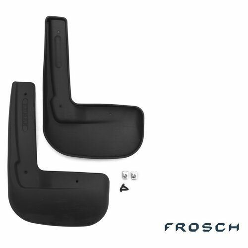 Брызговики передние подходят для VOLKSWAGEN Polo, 2015-2020, сед, 2 шт. (optimum) в коробке / Фольк Autofamily FROSCH5137F10