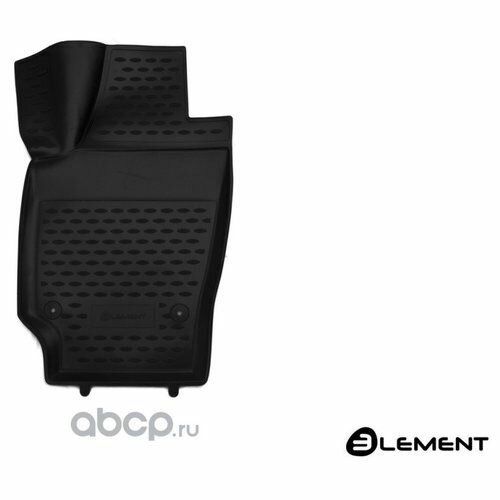 Коврик 3D в салон подходит для VOLKSWAGEN Polo (V, Vp) 2009-2020, передний левый, хб, 1 шт. (полиур Autofamily ELEMENT3D5128210KFL