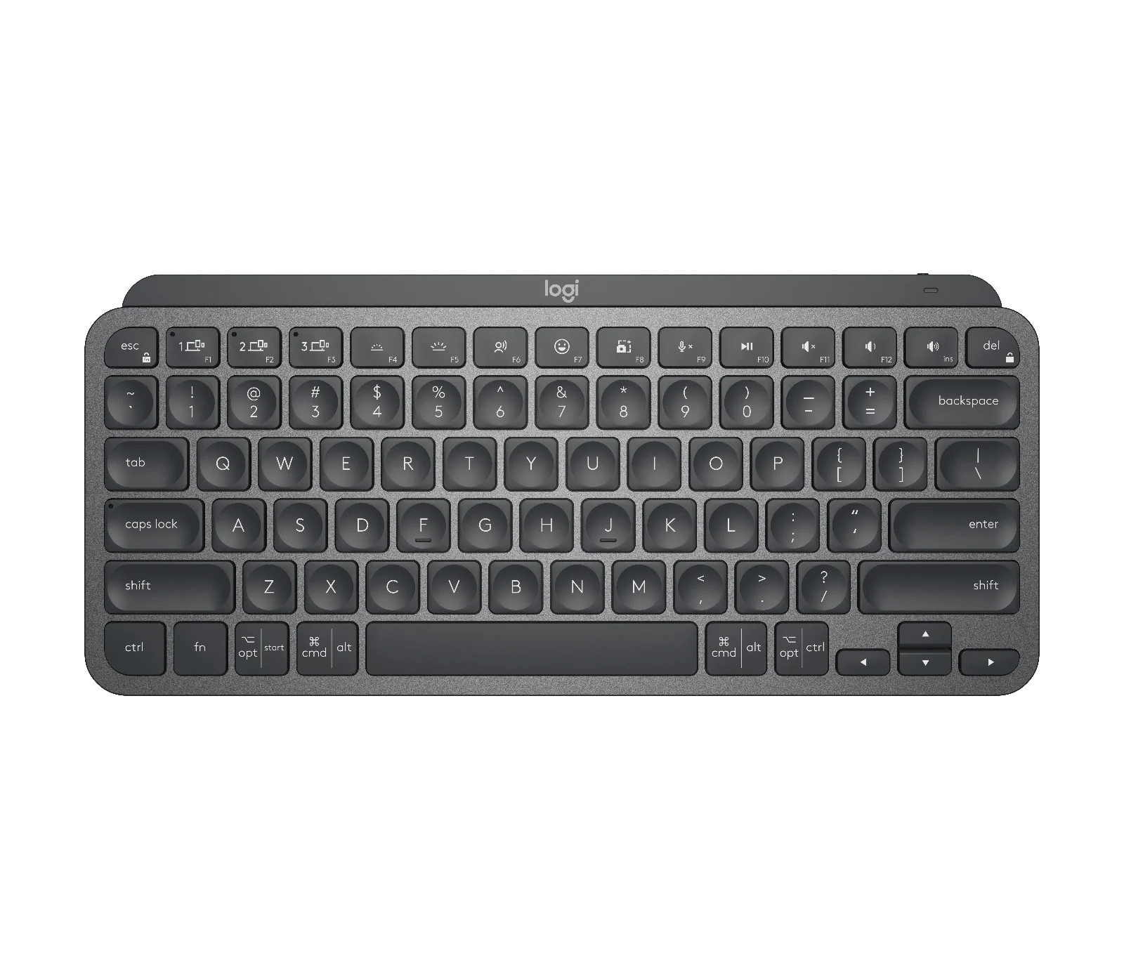 Беспроводная клавиатура Logitech MX Keys Mini Linear, графит, английская/русская (ANSI)