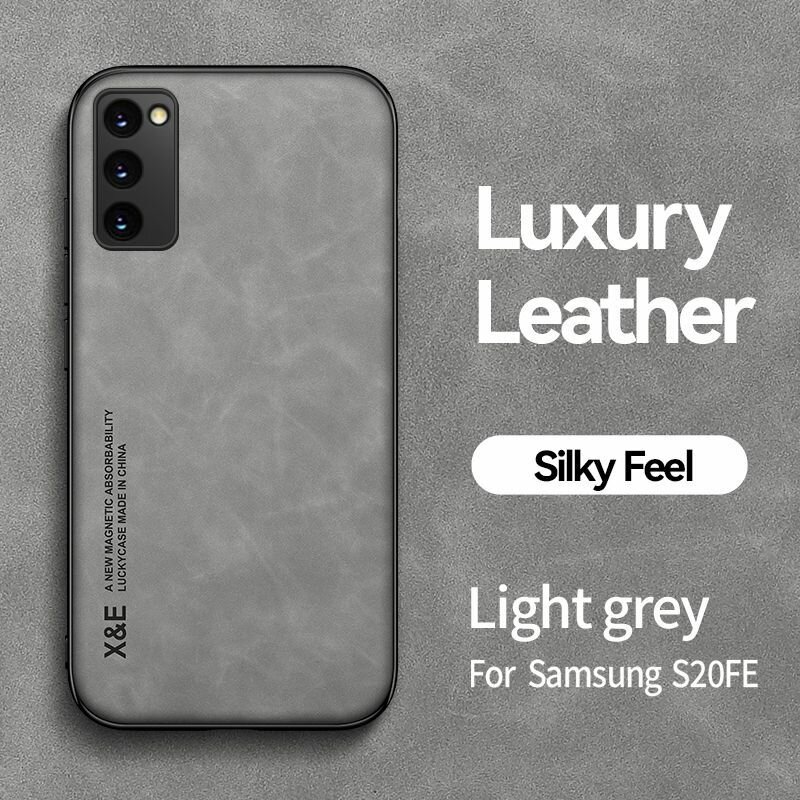 Чехол на Samsung Galaxy S20 FE Роскошная кожа противоударный с защитой камеры