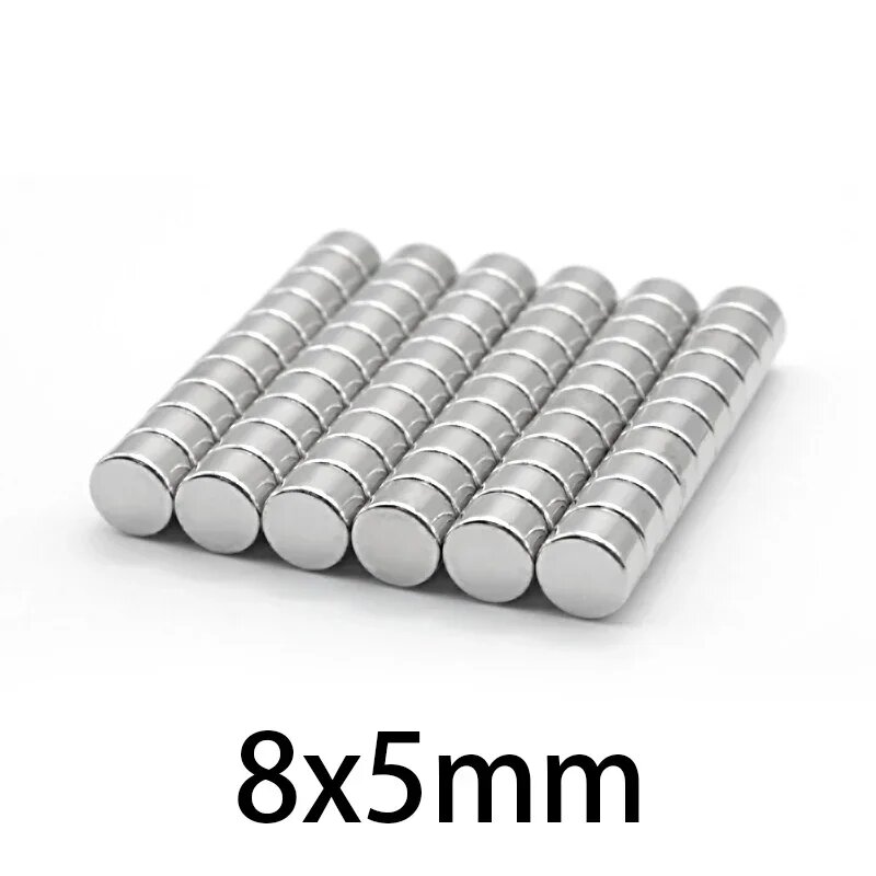 Мощные магниты 8x5 мм, сильные дисковые магниты для самостоятельного изготовления, здания, научных, поделок, образования, дома, офиса, школы 8*5 8x5
