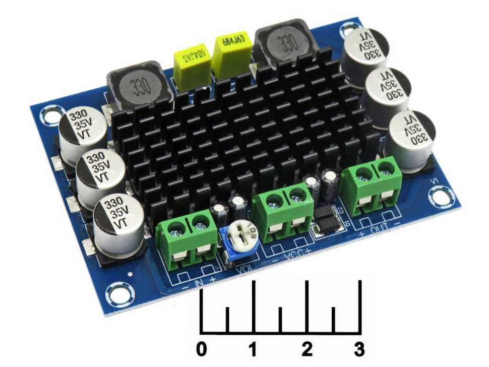 Радиоконструктор усилитель УНЧ 100 Вт цифровой D-класса TPA3116D2 XH-M542