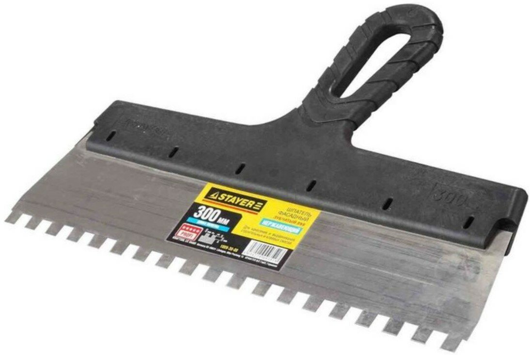 Шпатель зубчатый 10х10 350мм