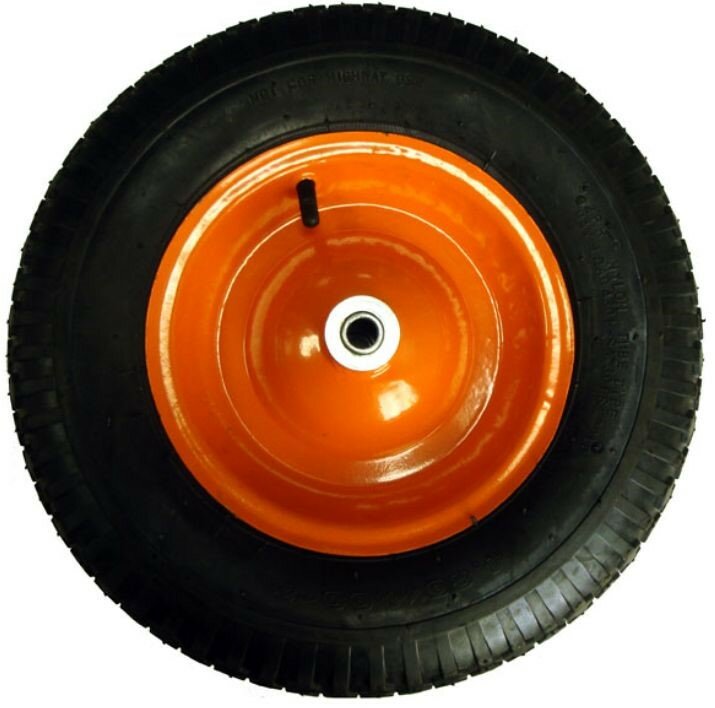 Колесо для тачки строительной пневматическое 4.80/4.00х80 d20 с подшипником