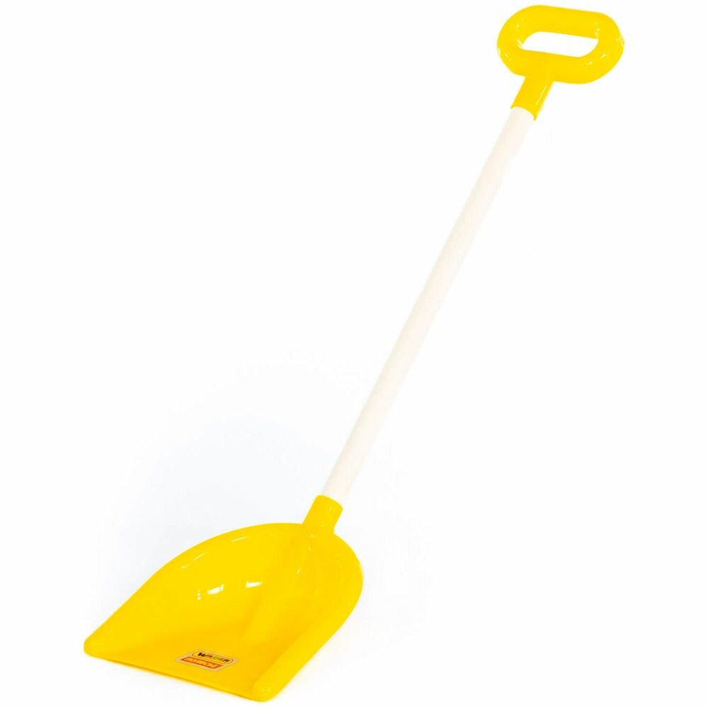 Большая детская лопатка с деревянной ручкой, пластиковая игрушечная мини-лопата для игры в песочнице и снегу, 67 см.