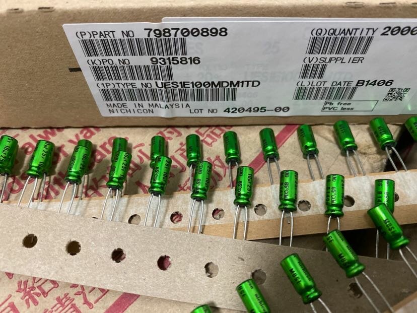 Nichicon ES Series 10UF 25V 25V10UF MUSE BP Медно-ножковые безэлектродные конденсаторы 10шт цена