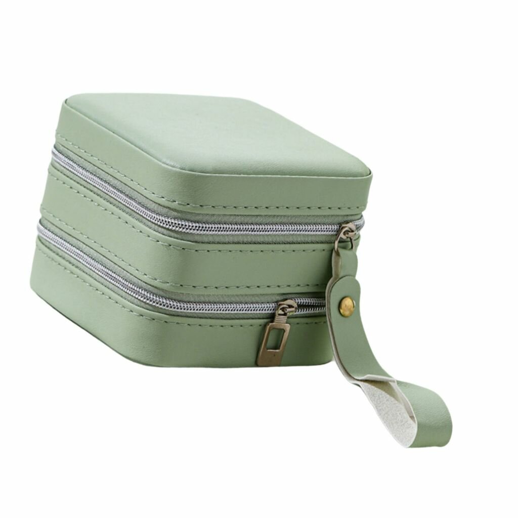 Многослойная шкатулка для хранения ювелирных изделий-зеленая