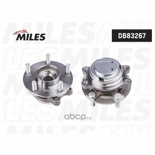 Ступица колеса передняя с подшипником infiniti fx35/50 08- db83267 MILES DB83267