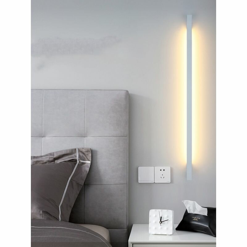 Скандинавская спальня гостиная led line light минималистичный настенный светильник в скандинавском стиле
