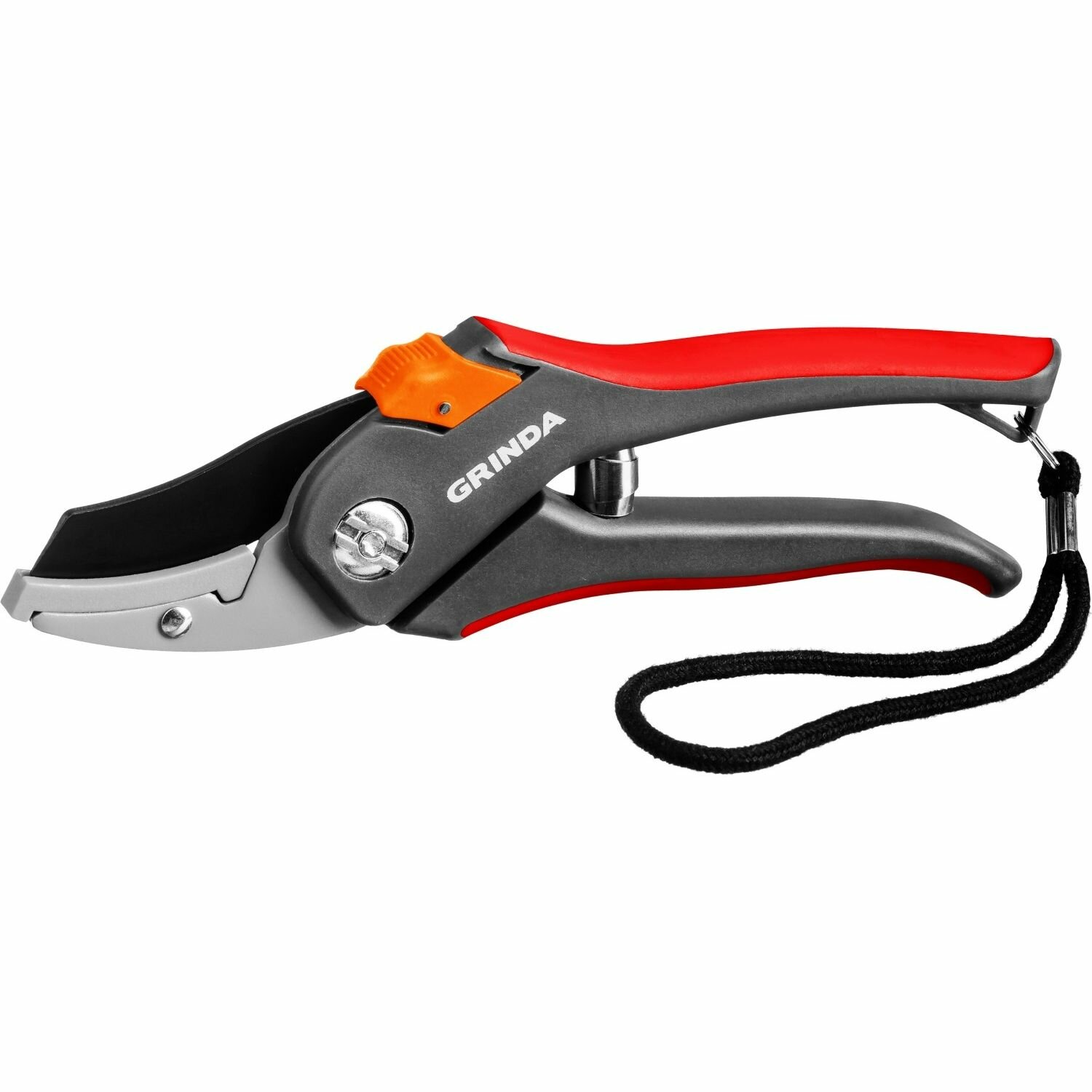 Секатор садовый Grinda Grind A G-28, с двухкомпонентными рукоятками, контактный пружинный, 205 мм