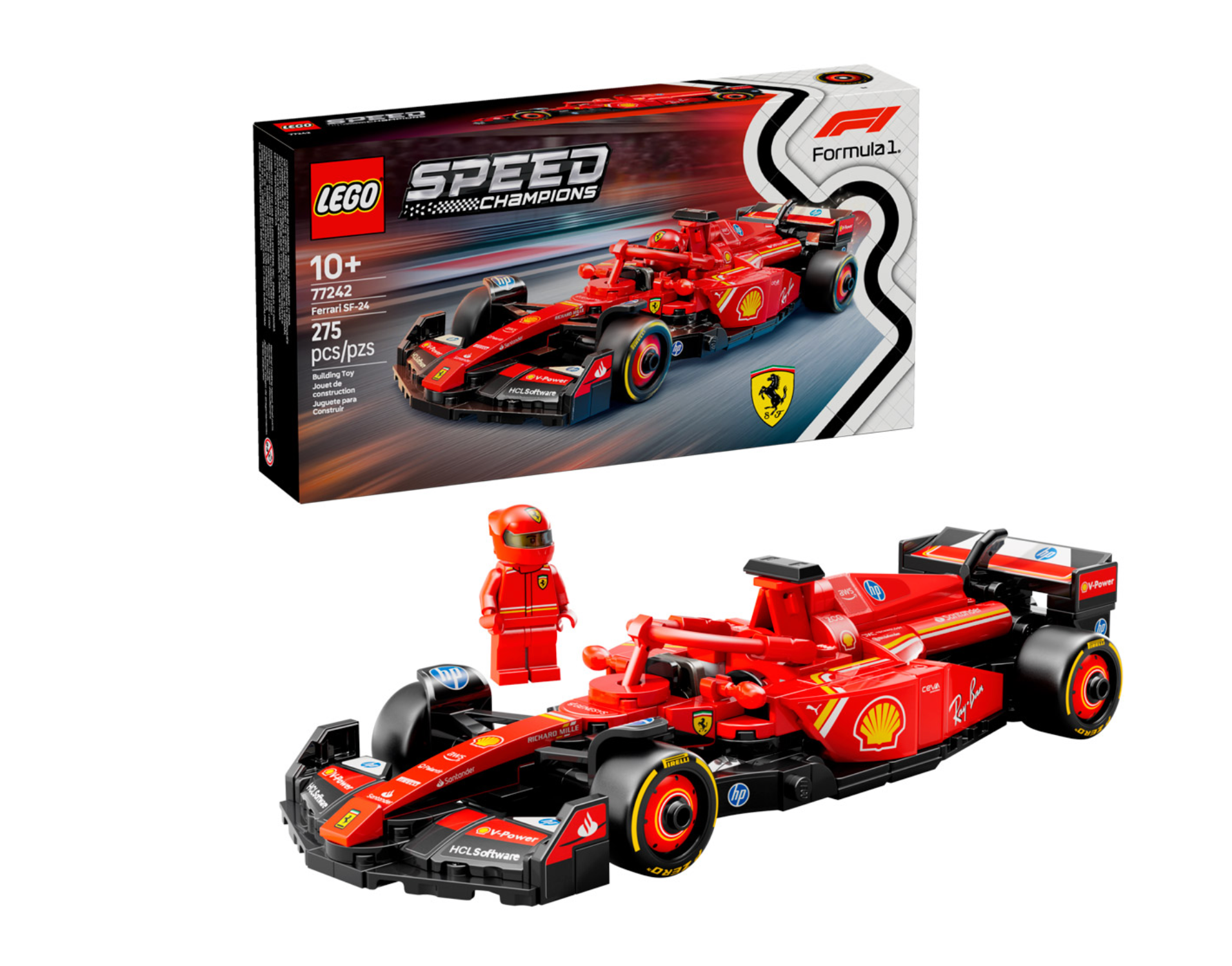 Конструктор LEGO Speed Champions "Ferrari SF-24" 77242, 275 деталей