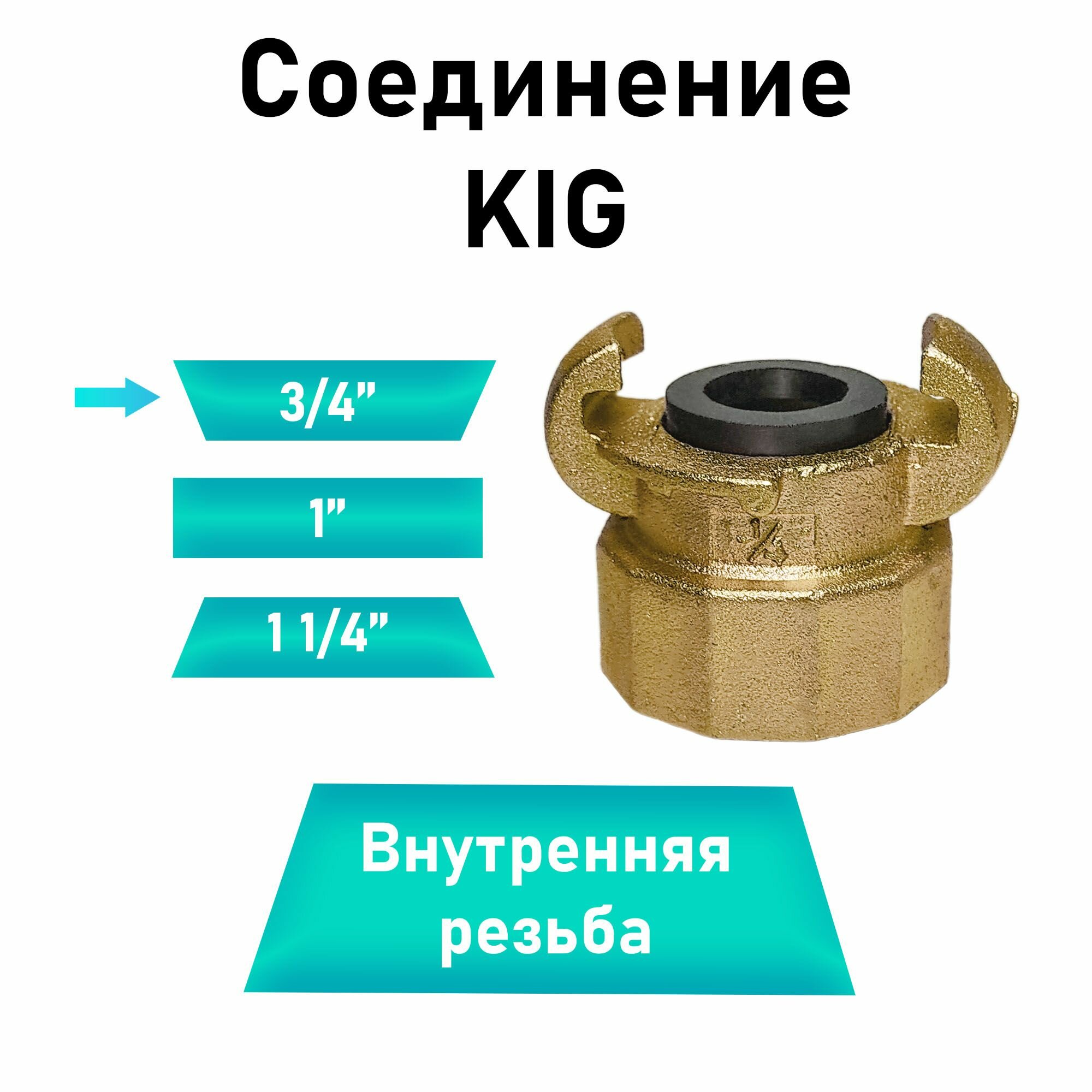 Соединение KIG-34 (внутренняя резьба)