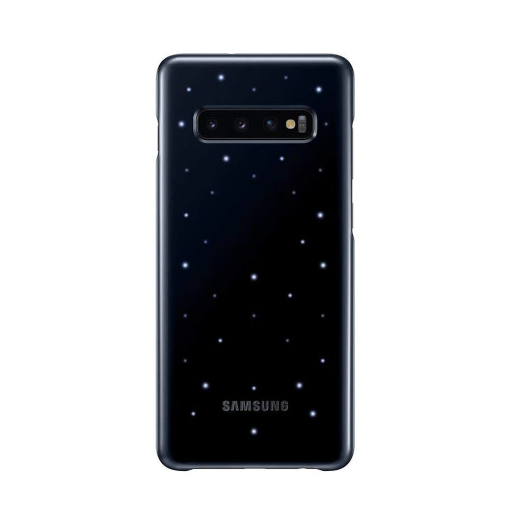 Чехол Samsung Galaxy S10 Plus, темно-синий, LED-дисплей