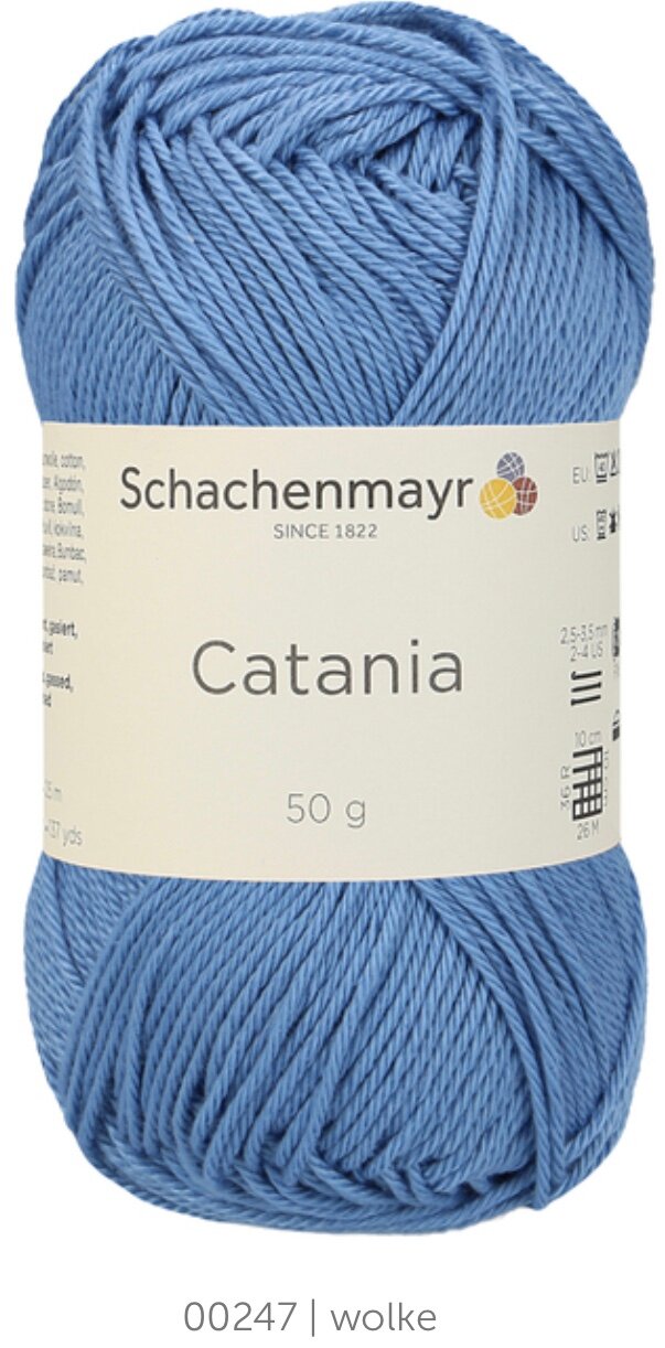 Catania /Катания/ пряжа Schachenmayr Originals, MEZ, 9801210 (00247, wolke (облако), синий)