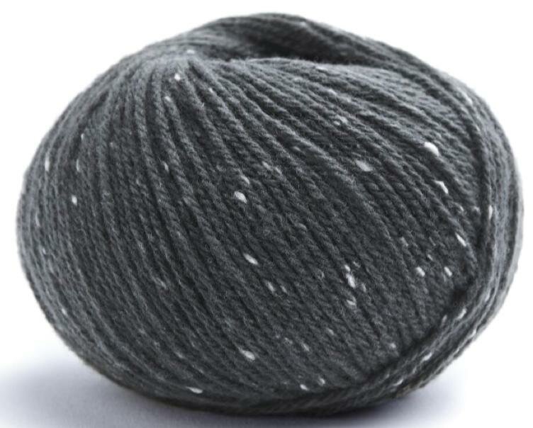 Como Tweed /Комо Твид/ пряжа Lamana (100% шерсть мериноса сверхлегкая), 25г/120м (68 твид, *, graphit (графит), серый)