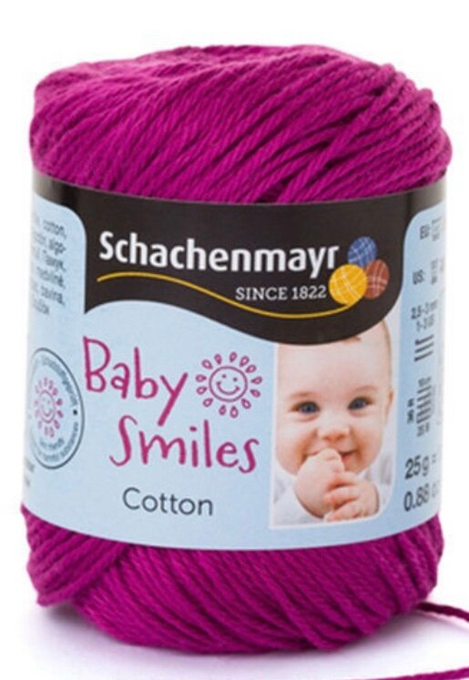 Cotton /Коттон/ пряжа Schachenmayr Baby Smiles, MEZ, 9807350 (01037, *, fuchsia (фуксия), фуксия)