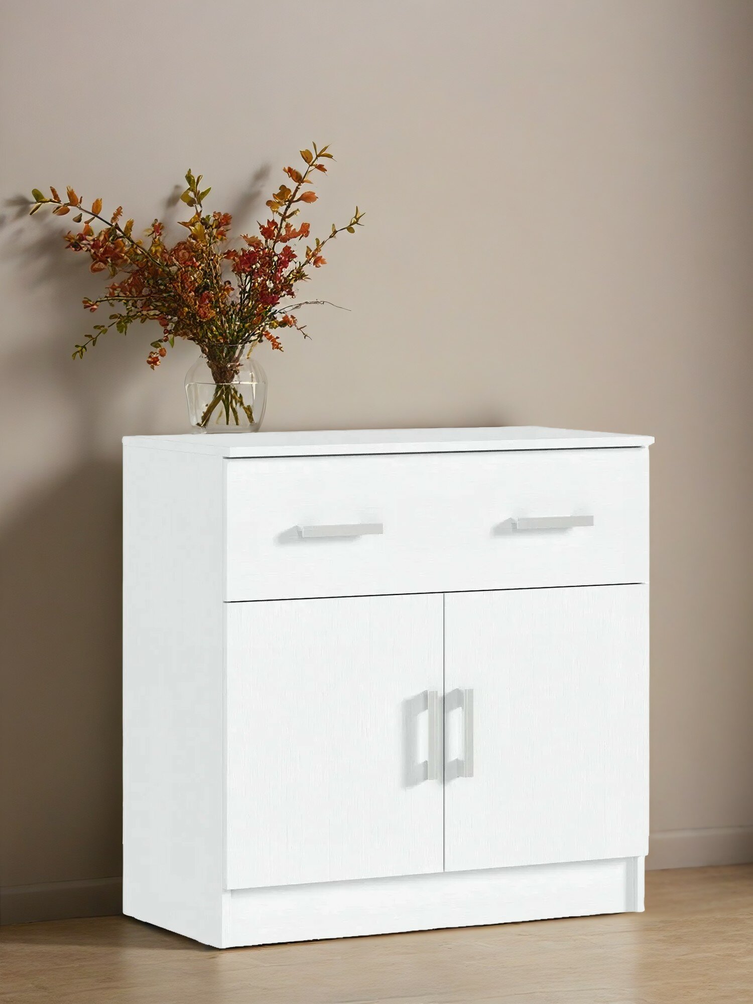Комод Мебельная Компания "МиФ" Бася, ЛДСП, белый, 81,6х80х43 см
