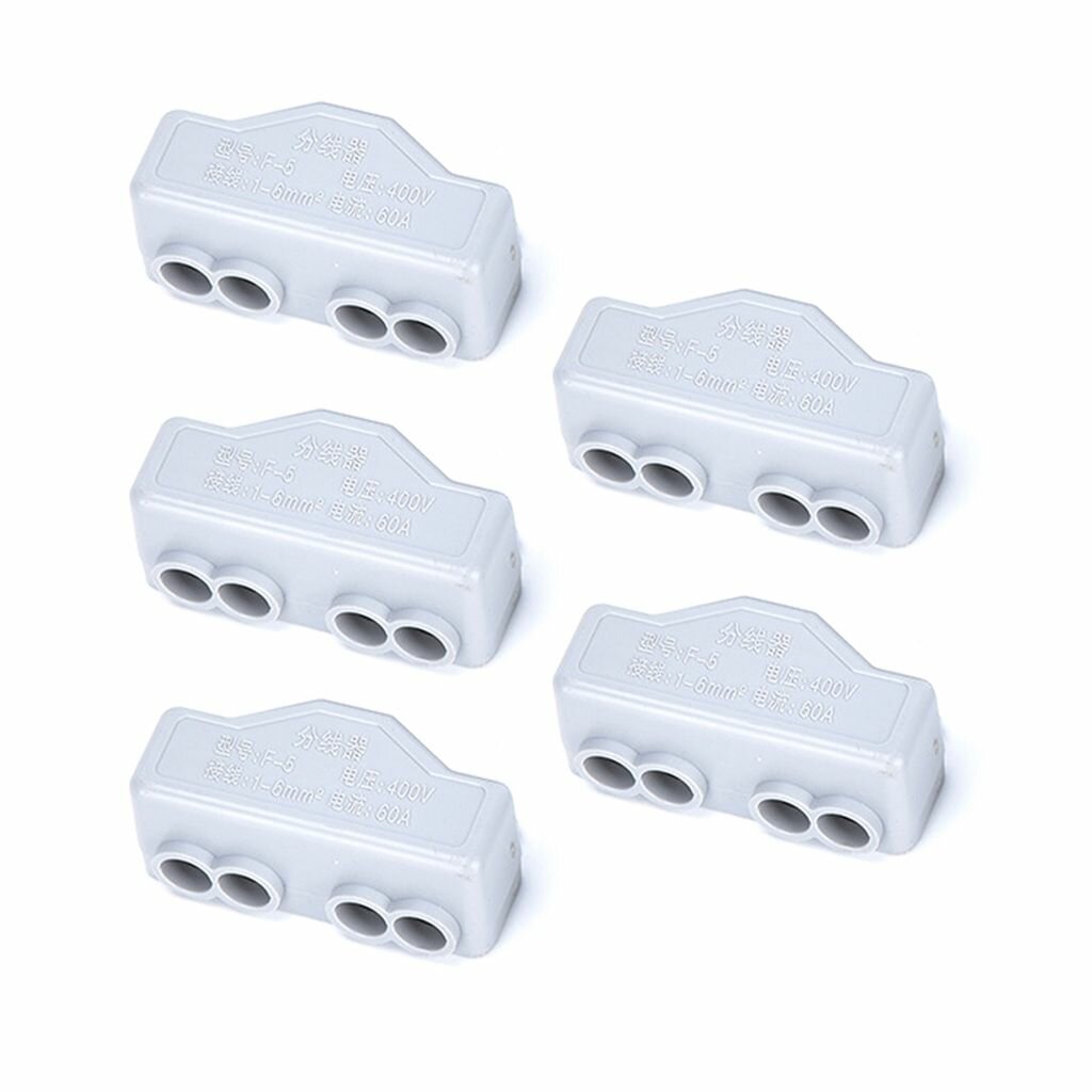 Кабельные разъемы, Быстрые электрические соединители мощности - F-5, 5 наборов,