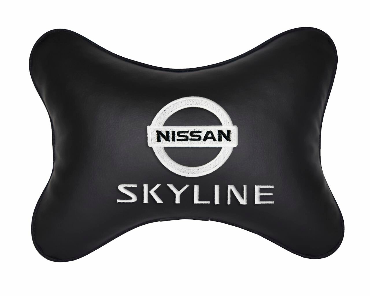 Подушка на подголовник черная экокожа NISSAN Skyline
