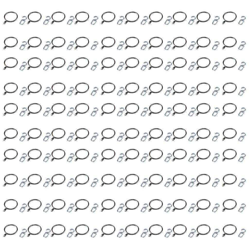 100 шт, кольцо для штор с пластиковой подвесной пряжкой-серебряное кольцо, прозрачная подвесная пряжка большого размера