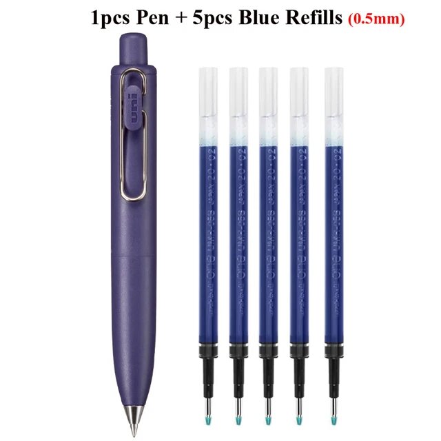 Uni Ball One P гелевая ручка 0,5 мм Синий, 1Pen 0.5 Refills Blu