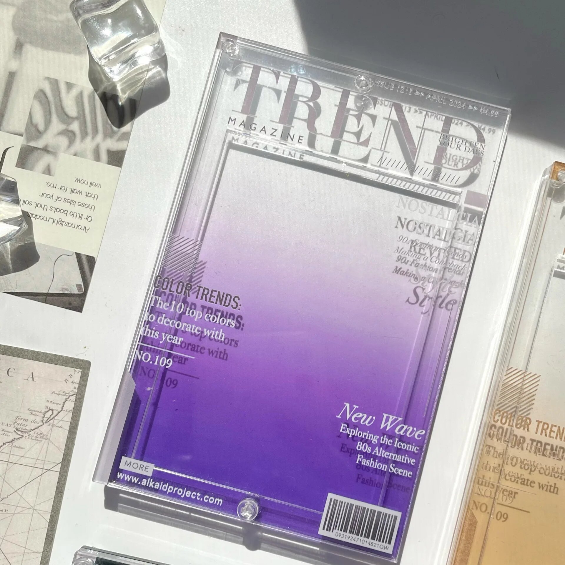 3-дюймовая акриловая фоторамка с градиентом, фоторамка с изображением идола, украшение в виде букв, американские фоторамки, альбомы, украшение дома