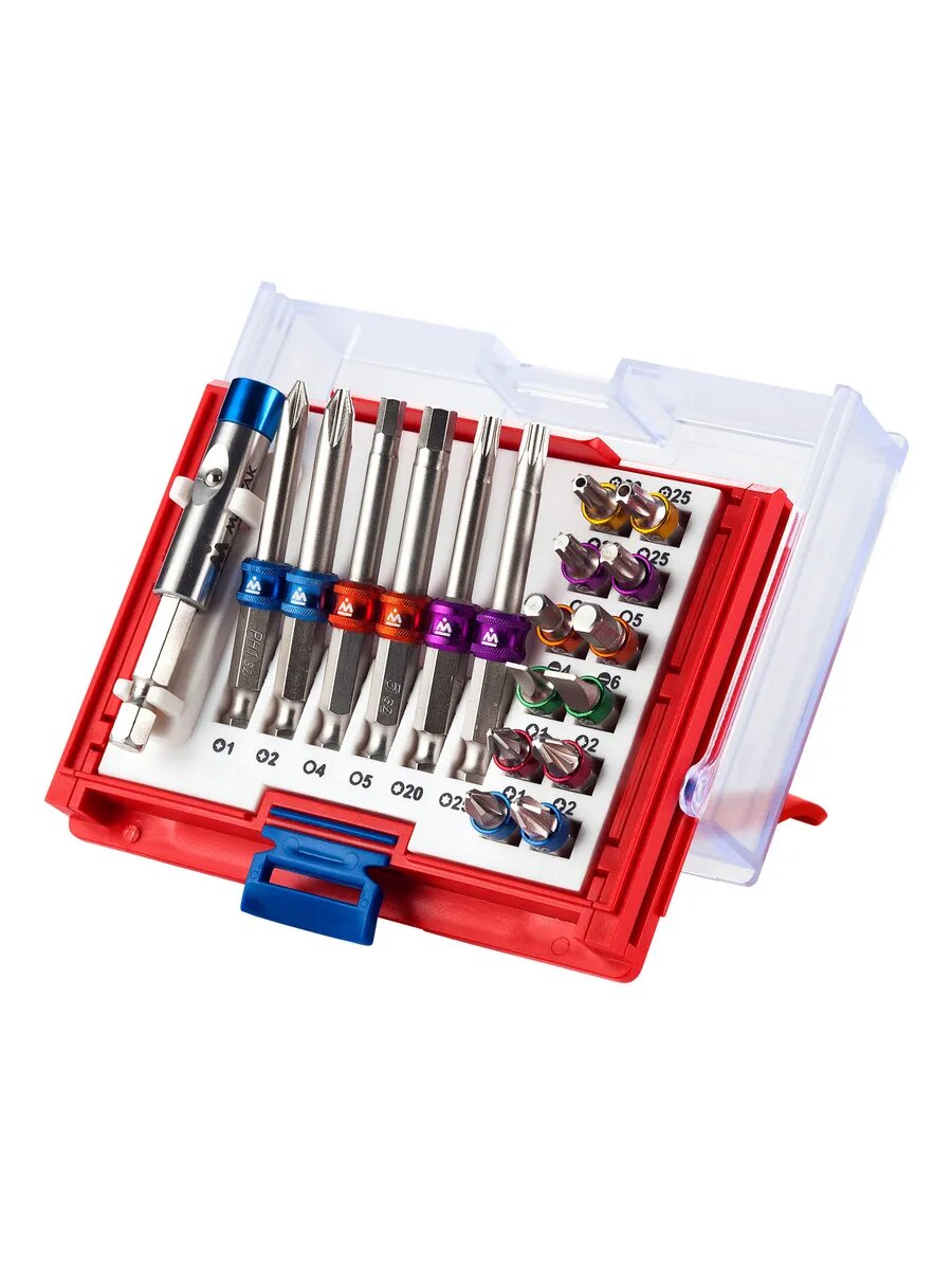 Набор вставок (бит) 1/4" PH PZ Hex Torx Slotted 19 пр мастак