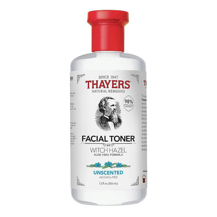 THAYERS Тонер для лица без спирта с гамамелисом Witch Hazel Unscented Facial Toner, 335 мл