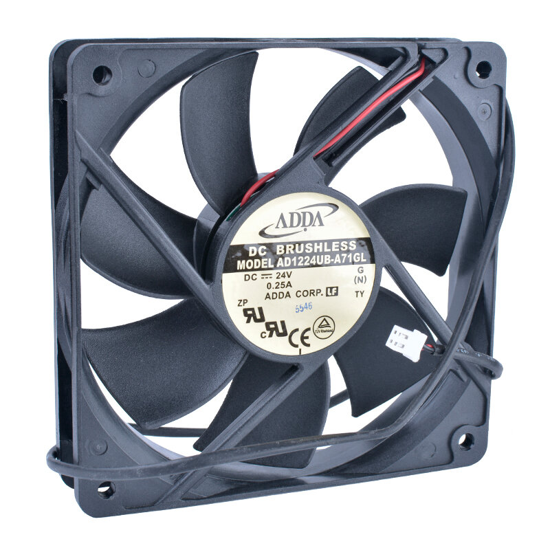 ADDA AD1224UB-A71GL 24V 0.25A Double ball bearing inverter Вентилятор охлаждения