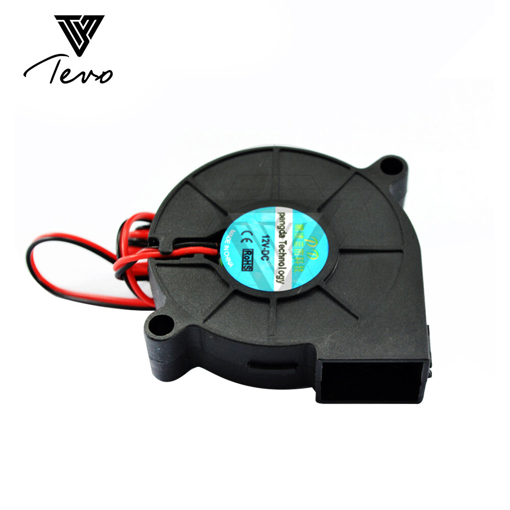 2/5PCS 3D Printer parts 50mmx50mmx15mm 5cm 5015 50mm Radial Turbo Blower Вентилятор DC 12V with 30cm Вентилятор охлаждения