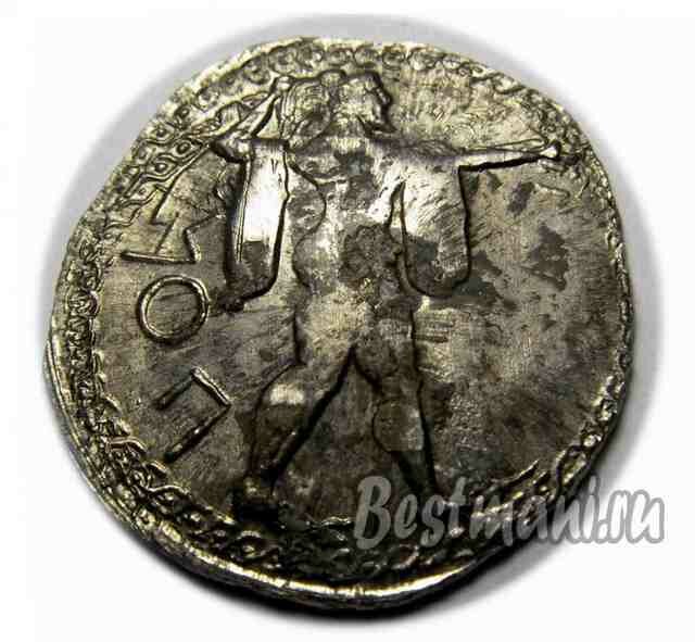 Редкая античная монета Статер Посейдония 520 до нэ сувенирная копия антика монеты, нумизматика, деньги для коллекции