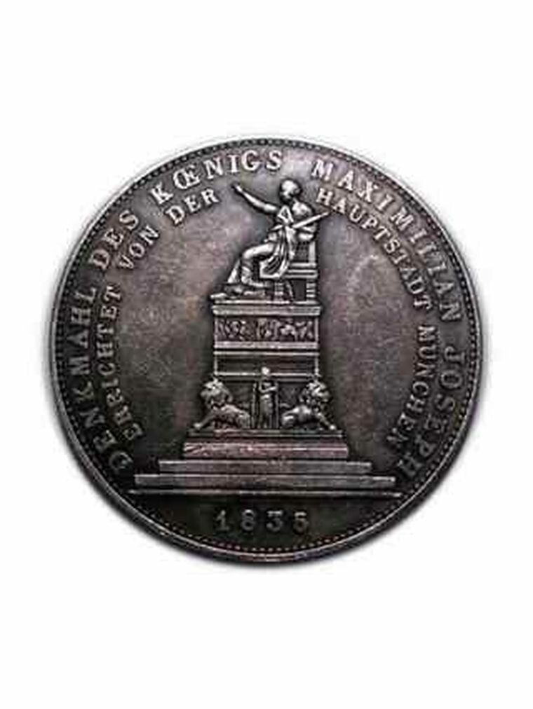Талер 1835 Людвиг I в серебре сувенирная копия монеты, нумизматика, деньги для коллекции