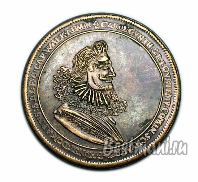 Иностранные монеты мира купить Карл Гюнтер 1 (1576 - 1630) Шварцбург сувенирная копия медь монеты, нумизматика, деньги для коллекции
