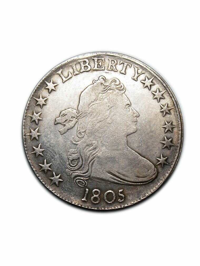 50 центов 1805 года пол доллара США серебро сувенирная копия монеты, нумизматика, деньги для коллекции