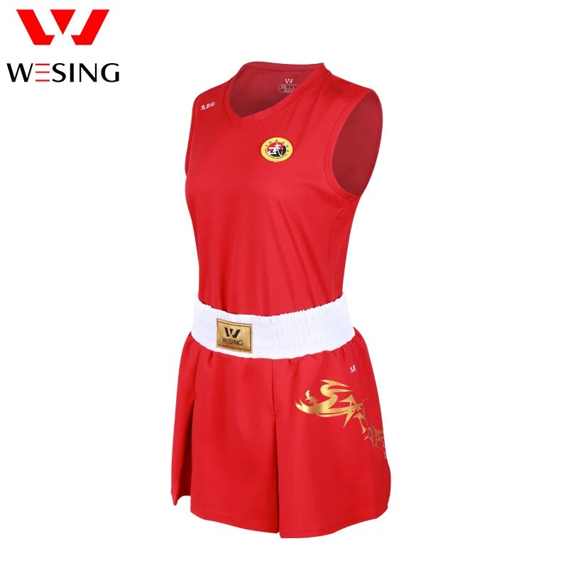 Костюм для ушу-саньда Wesing, красный, S