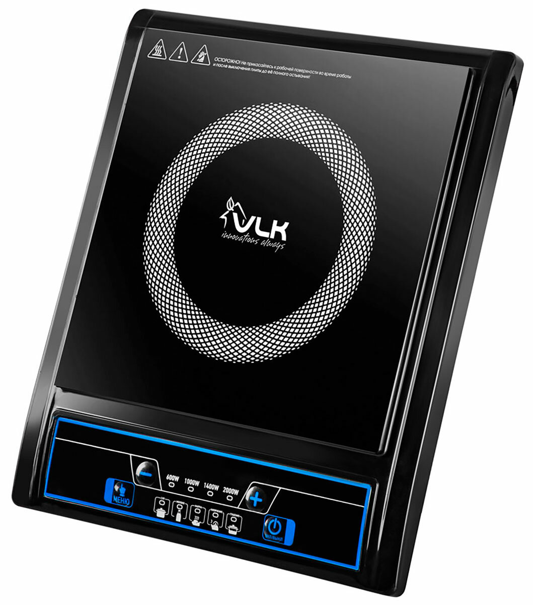Плита настольная индукционная VLK Palermo 7733 28 см, 1 конфорка, черный
