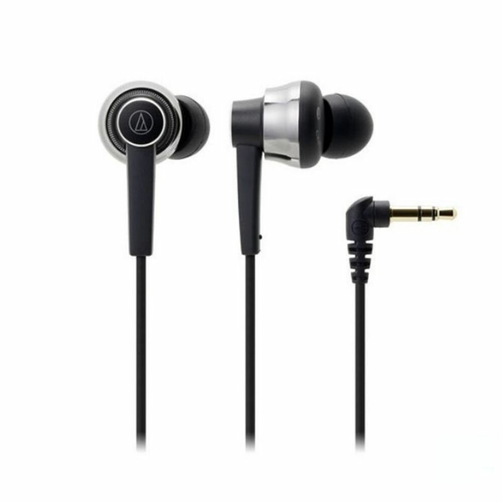Ywy. горячиеAudio-Technica Наушники проводные, 3.5 мм, черный, серебристый
