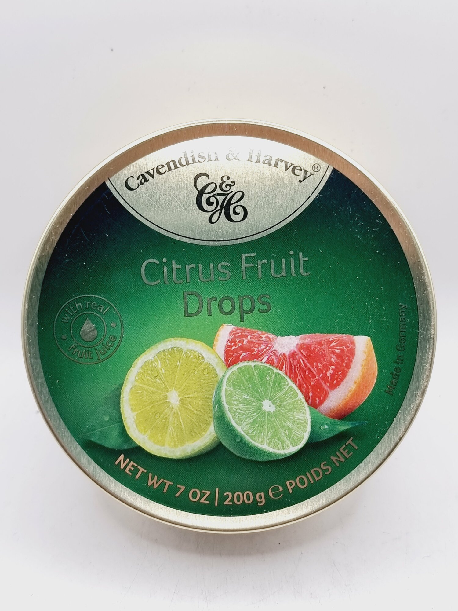 Леденцы Cavendish & Harvey цитрусовые фрукты 200 г (Германия)