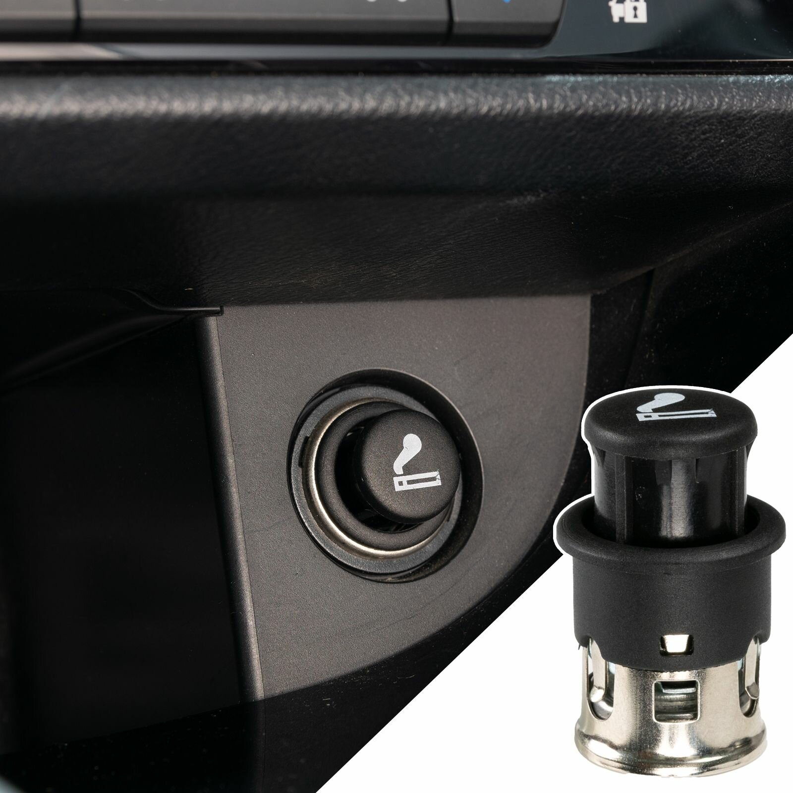 Прикуриватель 12 В в салон для VW Passat Golf Jetta Tiguan Touran Sharan Caddy, Audi/Skoda/Seat — код 1J0 919 307