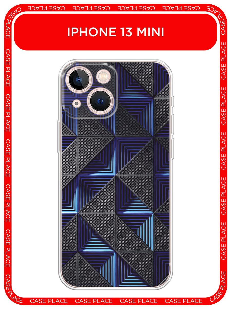 Чехол на Apple iPhone 13 mini / Айфон 13 мини с принтом IBM