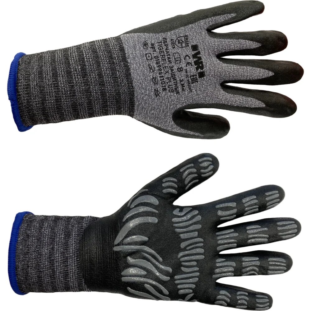 Защитные перчатки с нитриловым покрытием Tigerflex Plus, WURTH Р.8 1899411018092 1