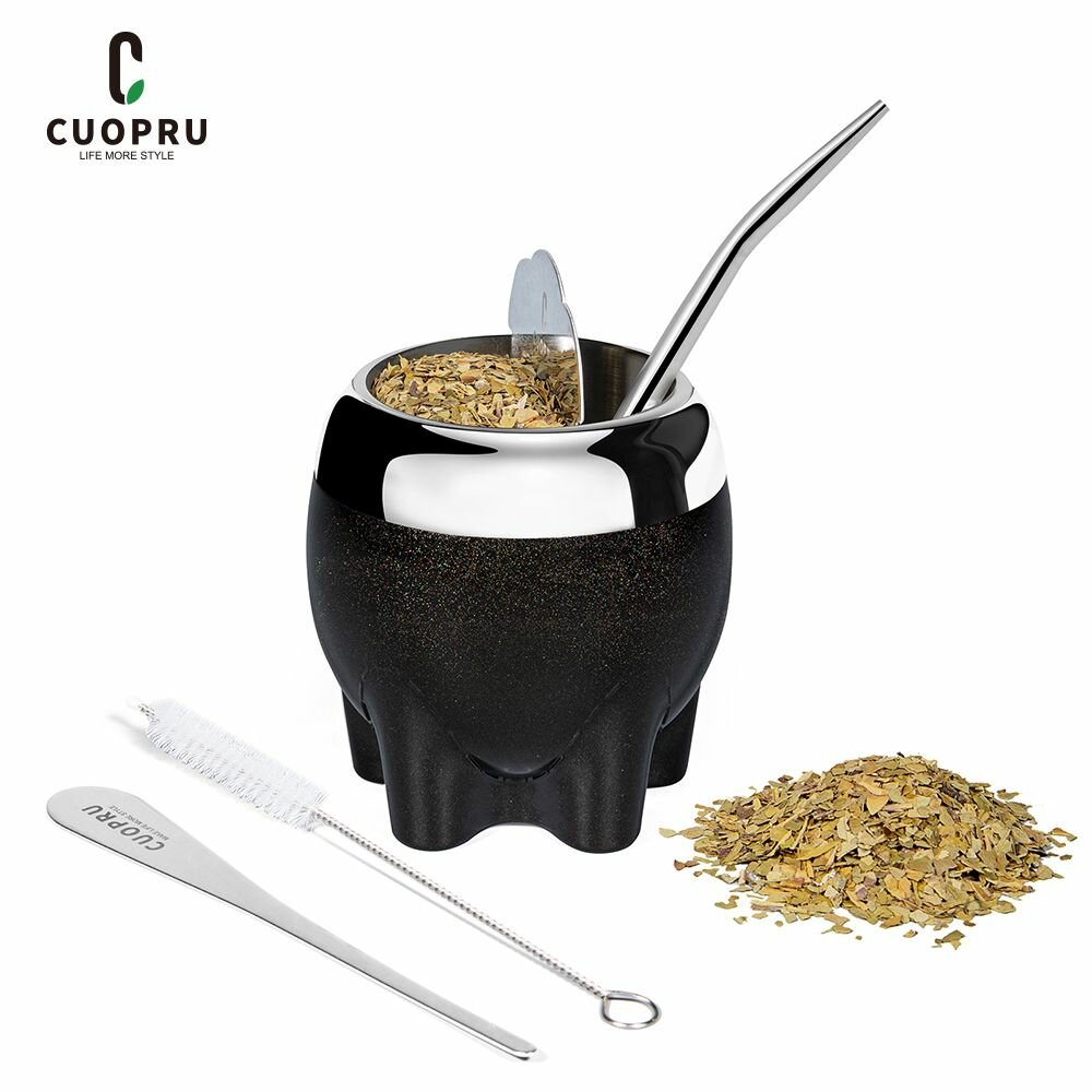 CUOPRU Калабас для мате "благоприятный слон", 160 мл, 1 шт