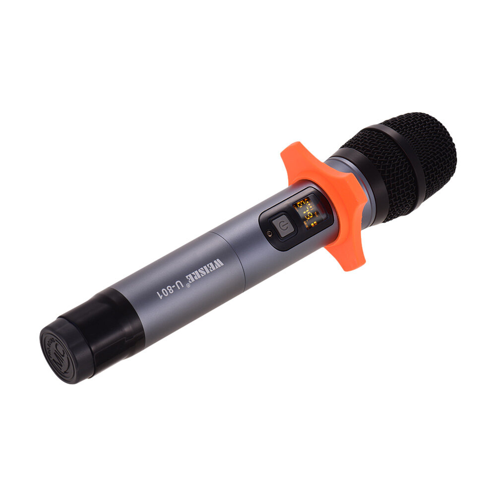 Ручной беспроводной микрофон UHF с мини-приемником, 50 каналов, для караоке, деловых встреч, выступлений и домашних развлечений.