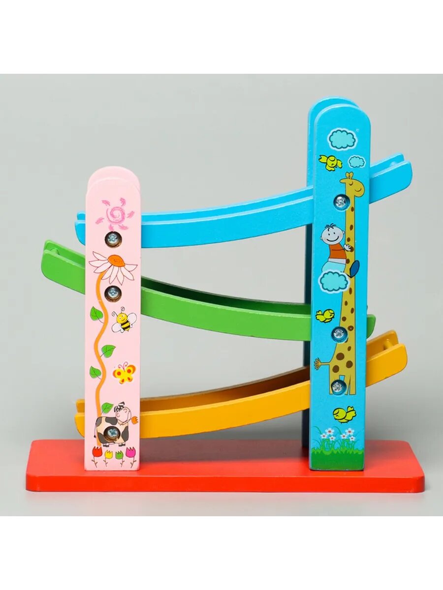 Деревянная гоночная трасса для малышей