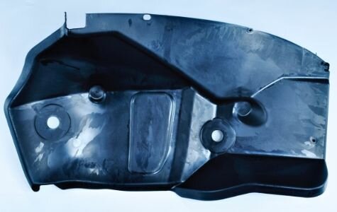 Подкрылок SAT, для Renault Logan, задний, левый, полимерный, чёрный