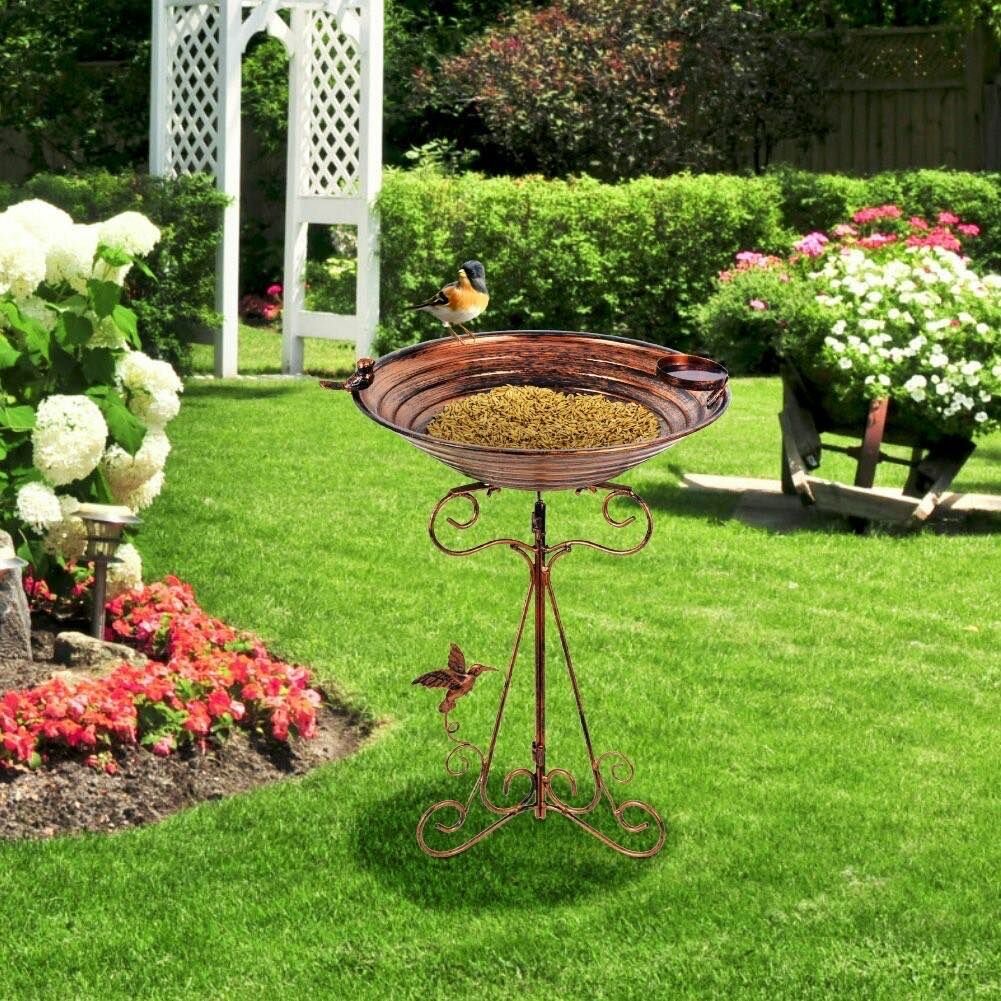 Металлическая купальня для птиц, кормушка для птиц, 46X33 см