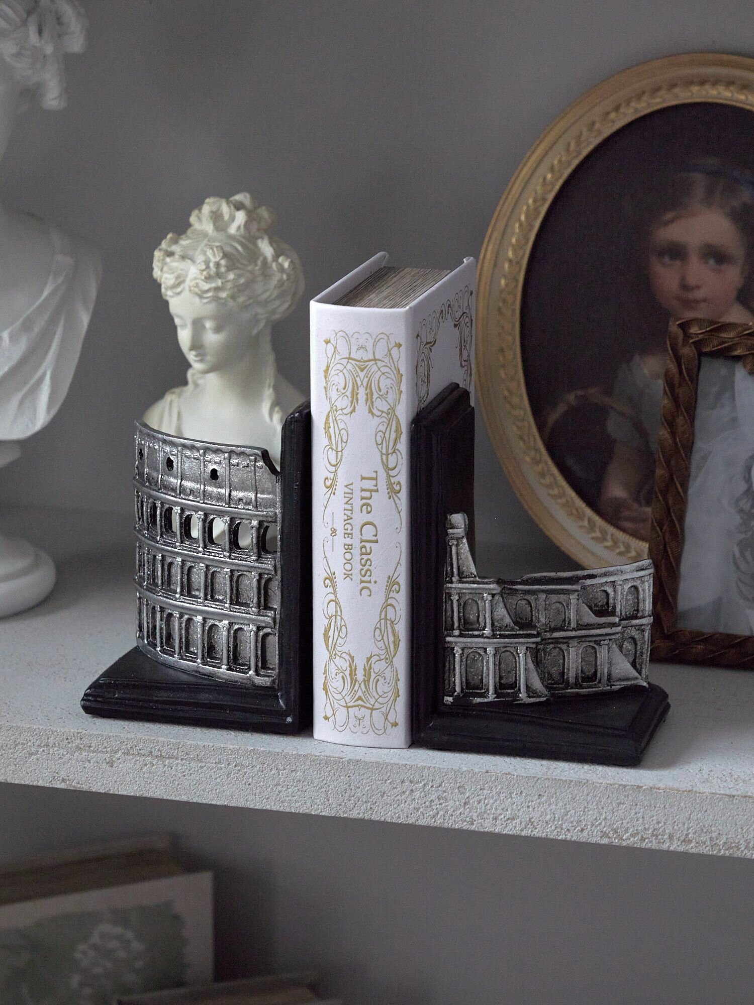 72421 Держатели для книг Колизей, набор 2 предмета 12х9х17см, Glasar