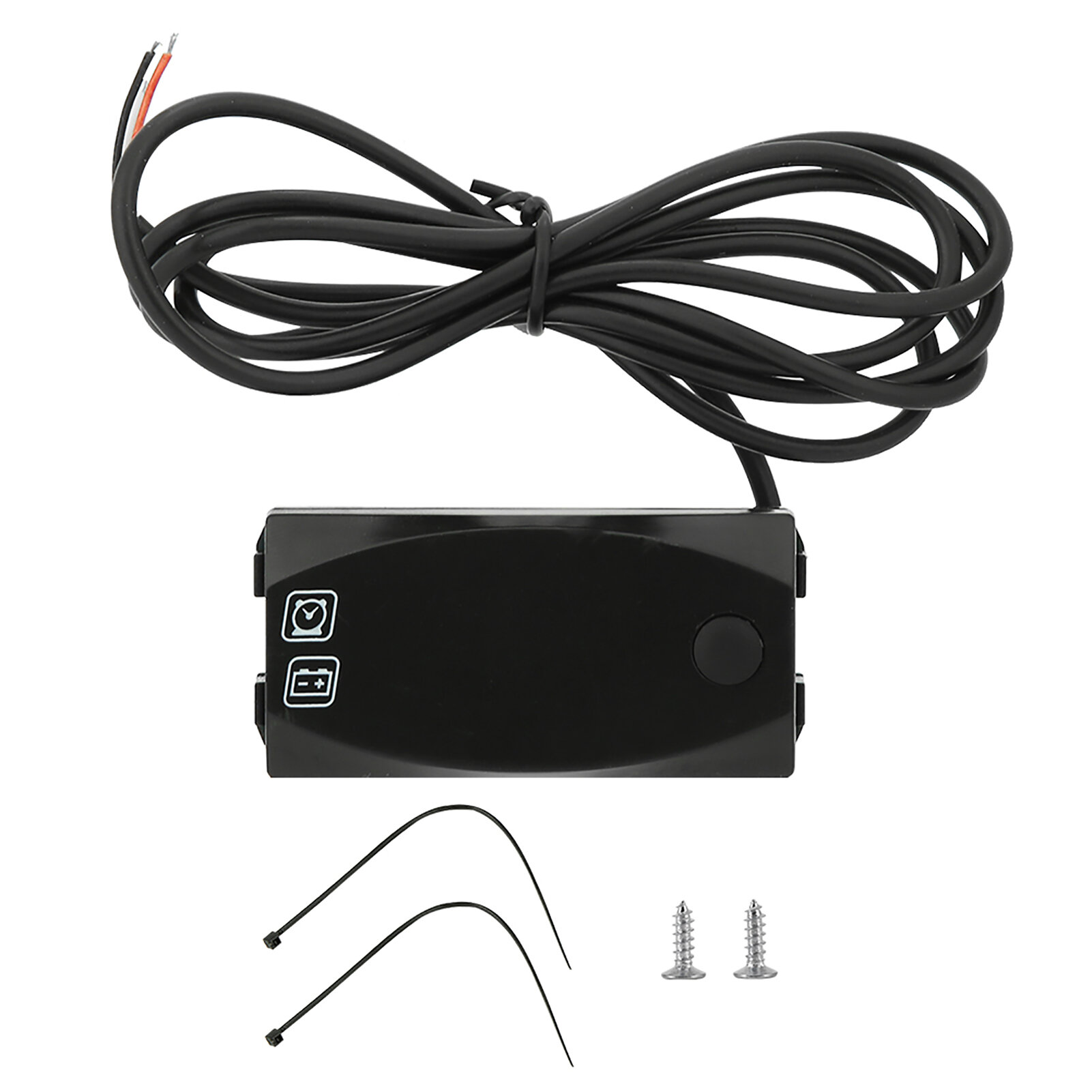 Многофункциональный мотоциклетный вольтметр, водонепроницаемый, электронные часы, 2-в-1, светодиодный индикатор, красный