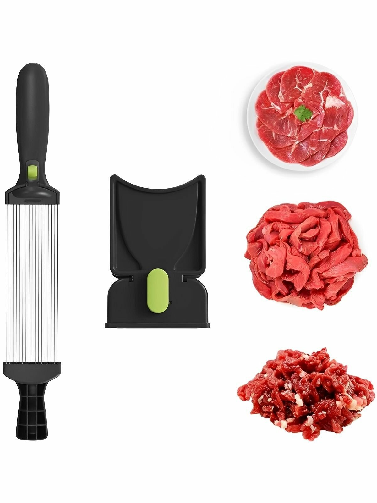 Универсальный нож для мяса и мясорубки из нержавеющей стали, ручная мясорезка для говядины, баранины, свинины и лосося, кухонный куттер и шинковщик