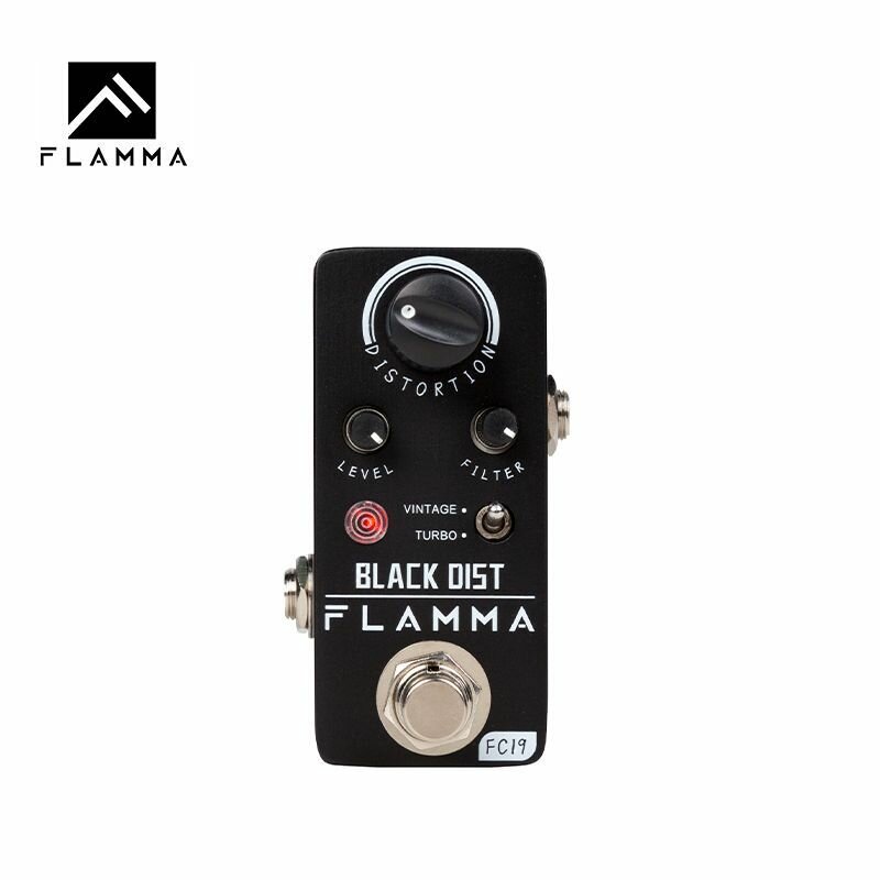 FLAMMA FC19 Педаль гитарных эффектов Distortion Vintage и Turbo Mode Функция True Bypass